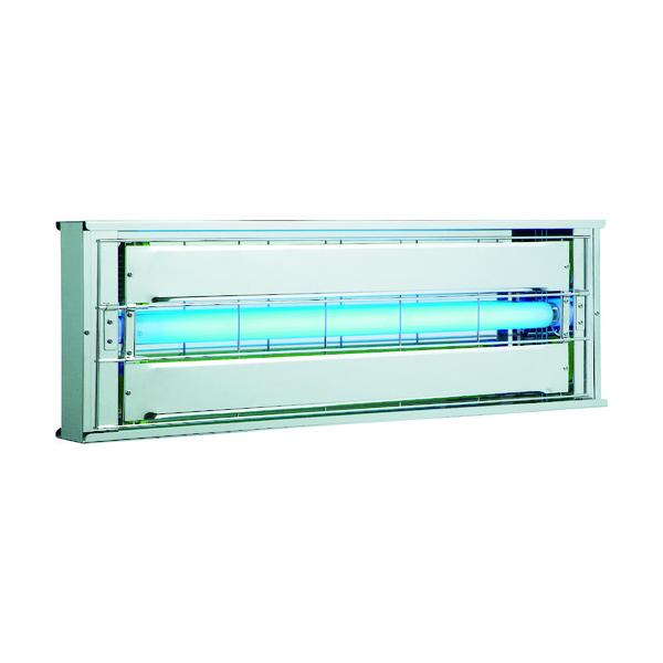 環境改善用品 害虫・害獣駆除用品 捕虫器 ●壁直付けタイプのため、取り付けが簡単です。●虫の侵入源である出入口の壁面に横向きに直付けするタイプです。●出入り口の低い位置に取り付けすることにより、工場内への虫の侵入を防ぎます。●UVによる壁焼...