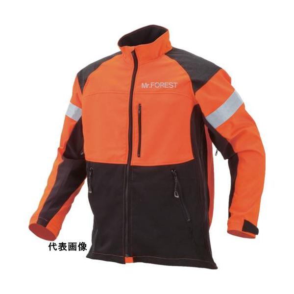 保護具 保護服・防護服 耐切創保護服 ●視認性を高める蛍光オレンジを使用し、安全を確保します。●脇部や側面のベンチレーション機能で快適な着心地です。●ストレッチ性、撥水性に優れた生地を使用し、優れた作業性を発揮します。●チェンソー作業時の防...