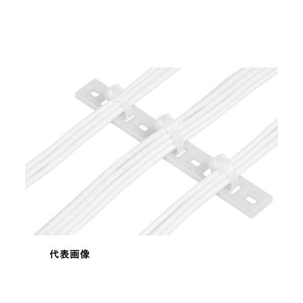 電子機器 電設配線部品 ケーブル固定具 ●複数の束線を等間隔で固定できます。●固定方法はねじ止めです。●複数の束線の等間隔固定。●色：ナチュラル●縦(mm)：76.2●横(mm)：12.7●高さ(mm)：3.2●使用結束バンド幅(mm)：2...