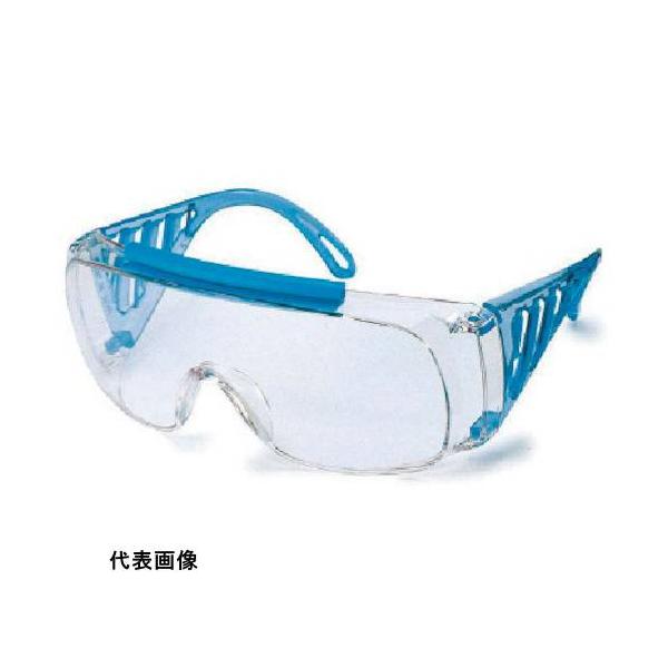 保護具 保護メガネ・防災面 一眼型保護メガネ ●メガネ併用可能です。●切削、ハツリ、機械操作時など。●レンズ色：クリア●テンプル色：ブルー●幅(mm)：158●高さ(mm)：65●長さ(mm)：150●レンズ厚(mm)：約2.3●防傷加工：...