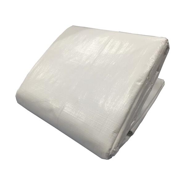 梱包用品 シート・ロープ カラーシート ●清潔感のあるホワイトで景観を損なわない厚手の作業用シートです。●機械カバー、養生用シートなどに。●色：ホワイト●幅(m)：5.2●長さ(m)：7.0●厚さ(mm)：0.22●ハトメ数(個)：28●ハ...