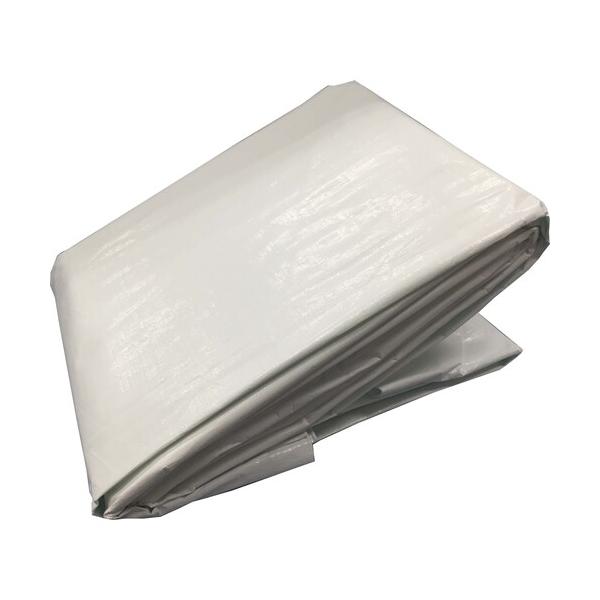 梱包用品 シート・ロープ カラーシート ●清潔感のあるホワイトで景観を損なわない厚手の作業用シートです。●機械カバー、養生用シートなどに。●色：ホワイト●幅(m)：7.0●長さ(m)：8.8●厚さ(mm)：0.22●ハトメ数(個)：36●ハ...