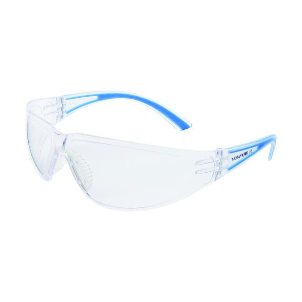 保護具 保護メガネ・防災面 一眼型保護メガネ ●フィッティング＆スタイルの良い保護メガネです。●飛来物発生作業。●レンズ色：クリア●テンプル色：ブルー●幅(mm)：145●高さ(mm)：43●長さ(mm)：155●レンズ厚(mm)：約2.2...