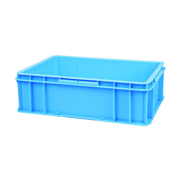 物流・保管用品 コンテナ・パレット ボックス型コンテナ ●パレットに最適な大きさで、空間を無駄にしないサイズ構成のコンテナです。●国内・海外の輸送に最適なコンテナです。●部品の輸送・保管に●容量(L)：18●色：ブルー●外形寸法(mm)間口...