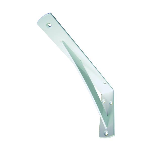 金物・建築資材 建築金物 棚受金具 ●ワイド３８巾と大きいサイズです。●全種類補強付で強度が高くなっています。●丸みをつけ、デザイン性が上がっています。●棚受、陳列棚などに。●幅(mm)：38●奥行(mm)：250●高さ(mm)：125●厚...