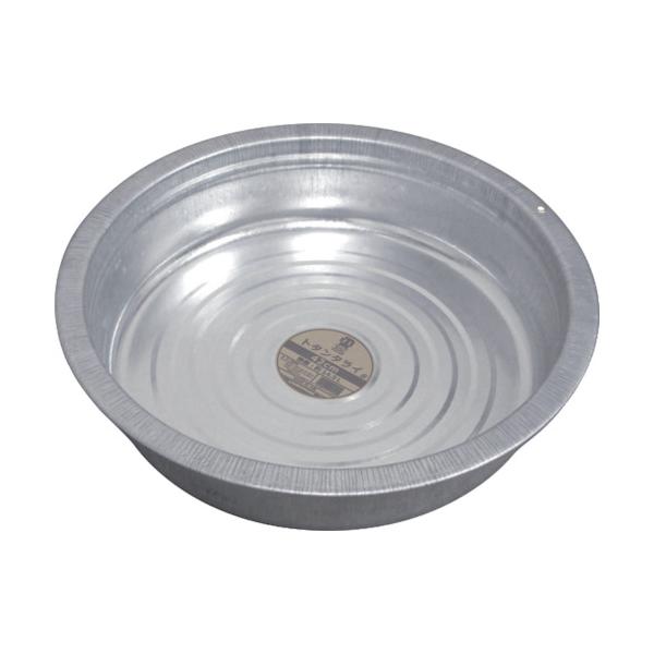 物流・保管用品 コンテナ・パレット 丸槽 ●トタン製なので強くて丈夫です。●容量(L)：14.5●外形寸法(mm)外径×高さ：471×109●容量約14.5L●亜鉛メッキ鉄板