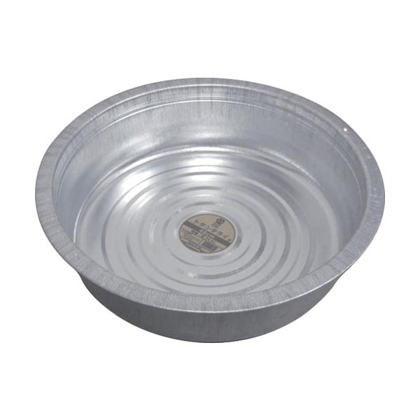 物流・保管用品 コンテナ・パレット 丸槽 ●トタン製なので強くて丈夫です。●容量(L)：24.8●外形寸法(mm)外径×高さ：547×143●容量約24.8L●亜鉛メッキ鉄板