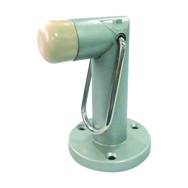 金物・建築資材 建築金物 ドアストッパー ●頭を引っ張ることにより床付用にも巾木用にもワンタッチで使い分けができます。●室内用戸当●幅(mm)：42.5●高さ(mm)：69●色：シルバー●座径(mm)：45.5●タイプ：床・幅木兼用●亜鉛ダ...