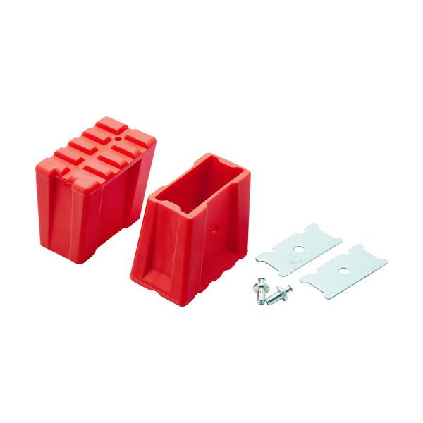 工事・照明用品 はしご・脚立 脚立 ●交換金具は芯ピンをたたくと下孔が広がるリベットなので交換作業も容易です。●安全対策、交換用として。●品名：滑り止めキャップ●適合機種：THKシリーズ、TDWTシリーズ●セット入数(個)：2(左右各1個)...