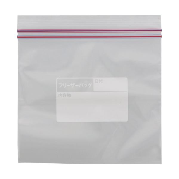 梱包用品 梱包結束用品 ポリ袋 ●Ｗジッパーでしっかり密封できます。●冷凍した日付や内容物が書ける記入スペースがあります。●お得な増量タイプ。●冷凍、解凍用。●色：透明●縦(mm)：140●横(mm)：160●厚さ(mm)：0.06●タイプ...