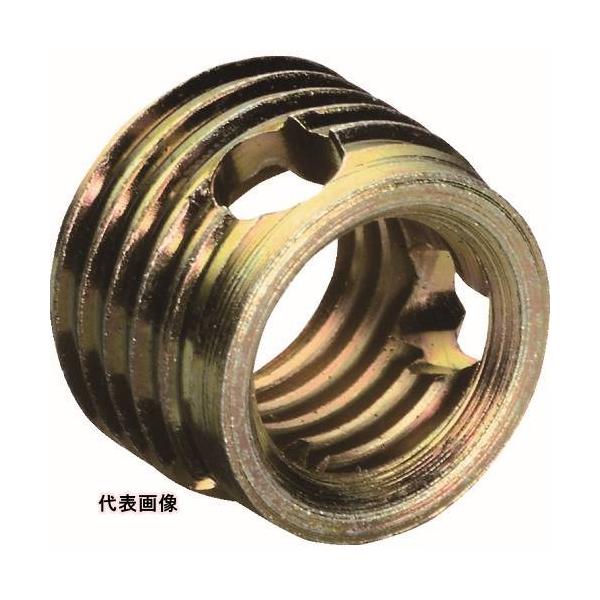 切削工具 ねじ切り工具 インサートねじ ●エンザート［［Ｒ下］］は直タップではめねじ破壊が起こり易い樹脂やアルミなどに使用できる作業性の良いインサートナットです。●割溝又は三つ穴形状の切刃を持ち、自身の刃で相手材を切るので前タップが必要あり...