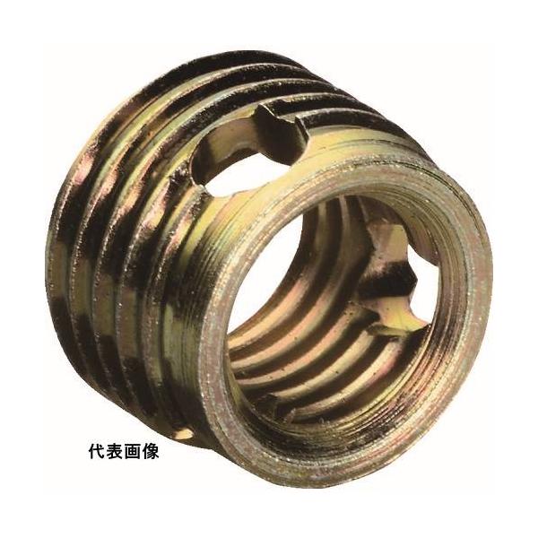 切削工具 ねじ切り工具 インサートねじ ●エンザート［［Ｒ下］］は直タップではめねじ破壊が起こり易い樹脂やアルミなどに使用できる作業性の良いインサートナットです。●割溝又は三つ穴形状の切刃を持ち、自身の刃で相手材を切るので前タップが必要あり...