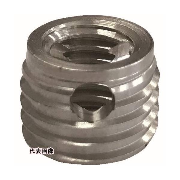 切削工具 ねじ切り工具 インサートねじ ●エンザート［［Ｒ下］］は直タップではめねじ破壊が起こり易い樹脂やアルミなどに使用できる作業性の良いインサートナットです。●割溝又は三つ穴形状の切刃を持ち、自身の刃で相手材を切るので前タップが必要あり...