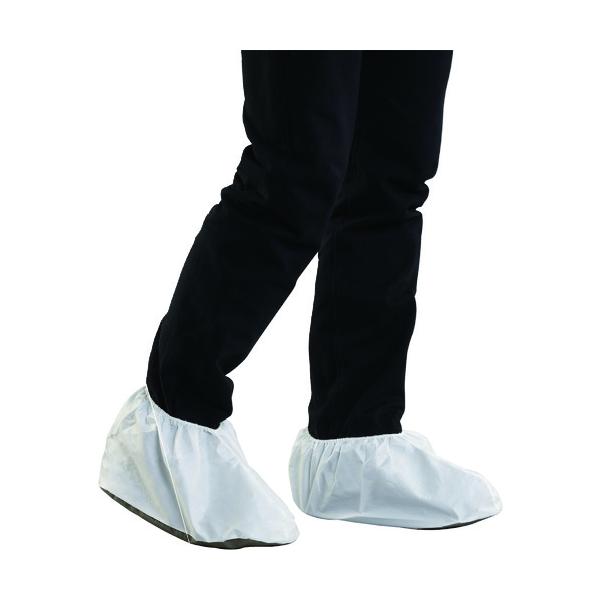 保護具 保護服・防護服 シューズカバー ●防護服ミューテックス・ライト・プラスと同素材です。●靴底にはすべり止め加工が施されています。●履き口のゴムの締まりが液体や粉じんの侵入を軽減します。●製薬工場に。●精密機械製造用。●工場見学に。●色...