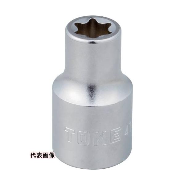 手作業工具 ソケットレンチ ヘックスローブソケット ●E型トルクス［［Ｒ下］］ソケットです。●自動車整備に最適です。●呼びNo.：E16●先端寸法(mm)：18.3●差込角(mm)：12.7●全長(mm)：40●構造用鋼