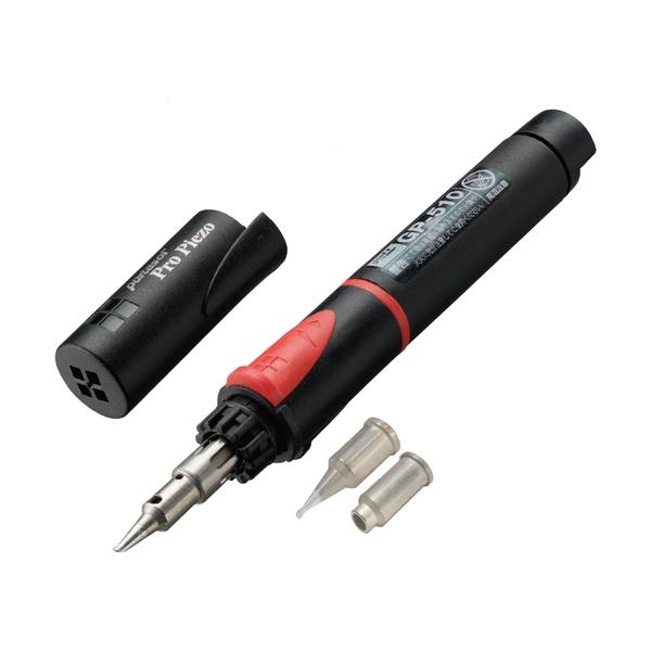 電子機器 はんだ用品 コードレスはんだこて ●こて先交換でホットエアとしても使用可能です。●温度調整つまみではんだこて15〜75W相当の熱量を自由にコントロールします。●ガス充填量(ml)：18●連続使用時間(分)：45●付属コテ先：GP-...