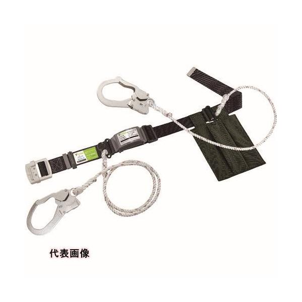 保護具 墜落・落下防止用品 胴ベルト型墜落制止用器具 ●シンプルなロープ式の軽量胴ベルトです。●メインバックルはアルミ合金製です。●フックはアルミ合金／スチールです。●補助ロープ付です。●第一種ショックアブゾーバ付です。●建設、土木、造船、...