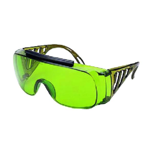 工事・照明用品 溶接用品 遮光メガネ ●耐擦傷性に優れたＵＶカット遮光レンズです。●ガス溶接作業、溶接周辺作業に。●遮光度：#1.7●フレーム寸法(mm)：W157×H64×D150●レンズ色：グリーン●UVカット：0.999●ツル調整：×...