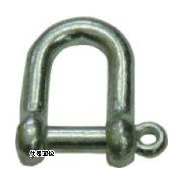 荷役用品 吊りクランプ・スリング・荷締機 シャックル ●メッキ加工をしています。●ワイヤーと金具類の接続など。●ねじ径：W5/8●B(mm)：32●D(mm)：16●L(mm)：54●d(mm)：32●使用荷重(ton)：0.8●使用荷重(...