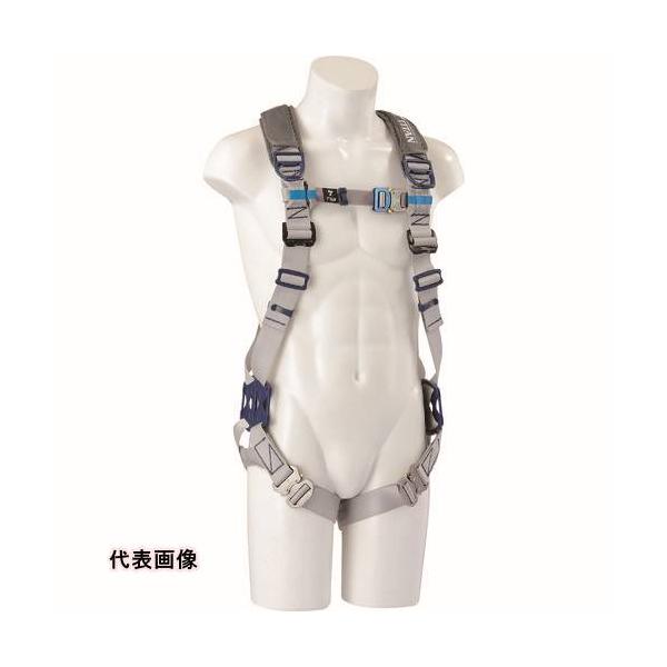 保護具 墜落・落下防止用品 ハーネス型墜落制止用器具 ●40mm幅のメインベルトが軽さと装着時の動きやすさを実現しました。●V型腿ベルトはフィット感の高い、使いやすいワンタッチバックル付です。●専用ショルダーパッド標準装備、専用のスタッフバ...