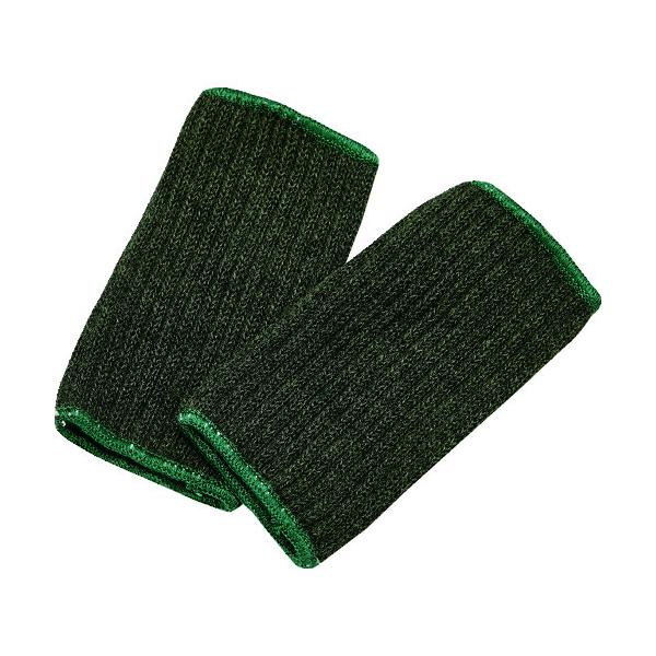 保護具 保護服・防護服 耐切創保護服 ●耐炎性能に優れた酸化アクリル繊維と、耐切創性を持つアラミド繊維を混紡した糸を使用した手首ガードです。●燃える可能性のある場所で。●色：グリーン●サイズ：フリー●幅(cm)：8●長さ(cm)：15〜16...