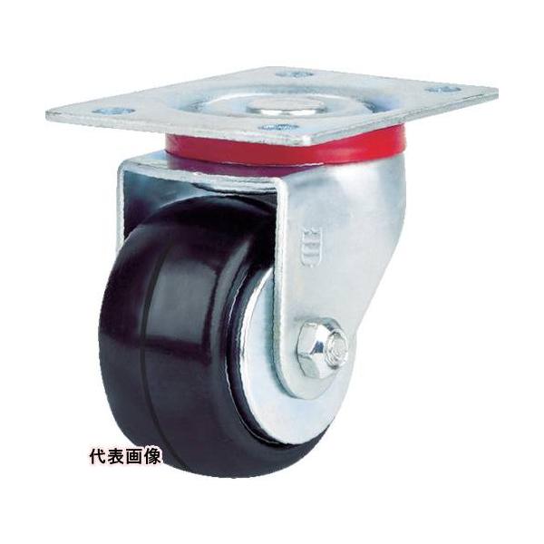 金物・建築資材 キャスター プレート式ゴム車 ●ショア硬度７０のHRBゴムを装着し、走行の軽いキャスターです。●旋回パーツ部分は防塵用のカバーで覆われており、埃や塵の堆積によるキャスター旋回性能へのダメージを軽減します。●低床型装置ホイール...