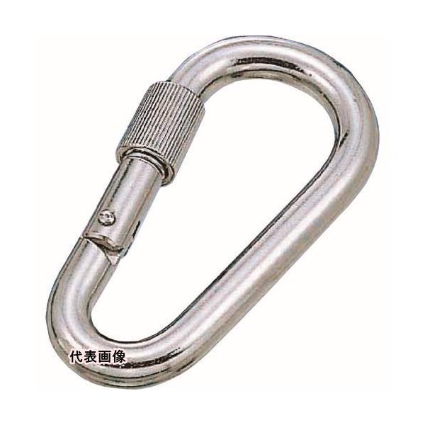 金物・建築資材 建築金物 荷役金具 ●環付は不用意にフックが開くことがなく、より安心です。●チェーン・ワイヤ・ロープなどの連結金具として、また端末の金具のジョイントに。●使用荷重(kN)：0.49●D(mm)：4●L(mm)：45●S(mm...