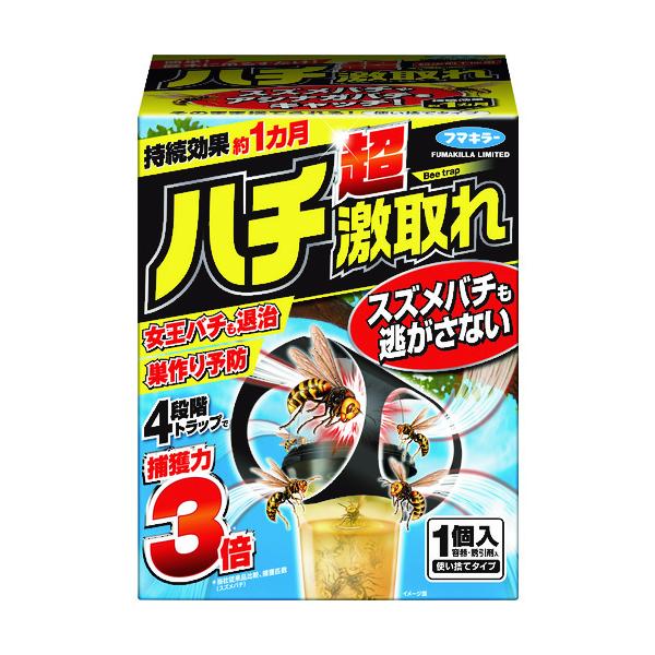 環境改善用品 害虫・害獣駆除用品 捕虫器 ●人口樹液に乾燥酵母を加えた独自ブレンドの誘引液で強力誘引します。●ハチがぶつかって落下する衝突トラップを採用しています。●ハチを溺れさせる捕獲液で逃しません。●ハチの捕獲。●誘引方法：誘引液●捕虫...