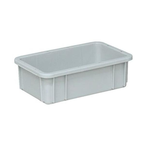 物流・保管用品 コンテナ・パレット ボックス型コンテナ ●工業用コンテナーです。●丈夫で保管・整理・運搬に便利です。●ボルト等の仕分けに。●容量(L)：4.4●色：ライトグレ-●外形寸法(mm)間口：325●外形寸法(mm)奥行：200●外...