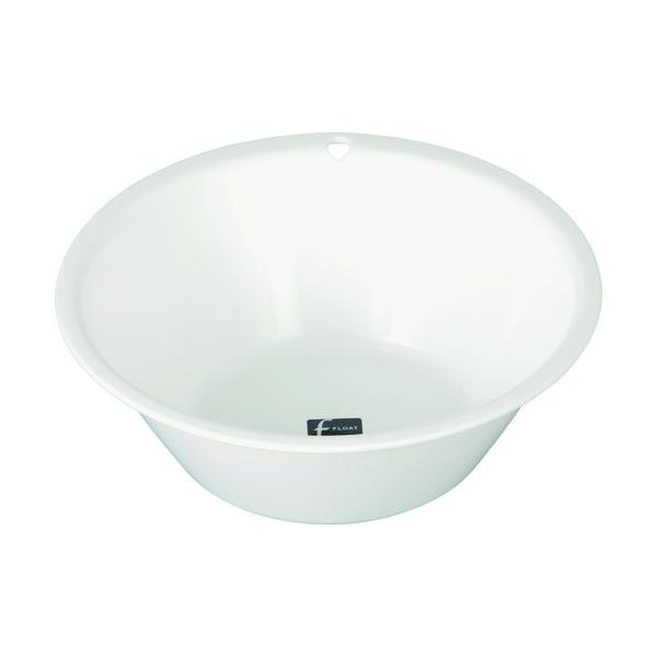 清掃・衛生用品 清掃用品 バス用品 ●洗いやすいシンプルなデザインです。●フック穴付で収納に便利です。●抗菌加工で清潔にお使いいただけます。●浴室洗面器●色：ホワイト●幅(mm)：280●奥行(mm)：275●高さ(mm)：95●容量(L)...