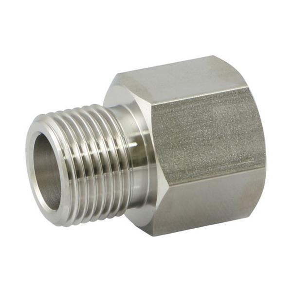 空圧用品 流体継手・チューブ 配管継手 ●ＰＦ外ネジ×ＰＴ内ネジの継手です。●テーパーネジ（ＰＴ）と平行ネジ（ＰＦ）の変換に使用。●接続口径D：PT3/4●六角対辺(mm)：32●最高使用圧力(MPa)：6.90●接続口径D1：PF3/4●...