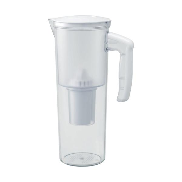 研究用品 厨房用品 容器 ●粒状活性炭とイオン交換体が身体に大切なカルシウムやマグネシウムなどのミネラル分を損なうことなくおいしい水に磨きます。●水栓に取り付け不要のポット型浄水器です。●冷蔵庫にも収納できるコンパクトタイプです。●使用して...