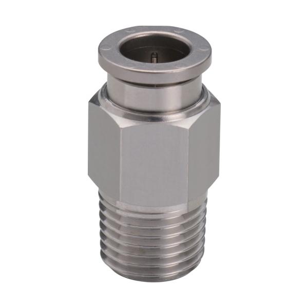 空圧用品 流体継手・チューブ チューブ継手 ●耐蝕に優れたSUS316製ワンタッチ継手です。●食品、薬品、医療、半導体などの分野の配管に。●適合チューブ外径(mm)：16●接続口径：R1/2●六角対辺(mm)：24●最高使用圧力(MPa)：...