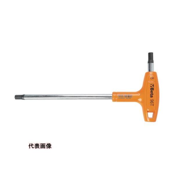 手作業工具 ドライバー・六角棒レンチ 六角棒レンチ ●T形ハンドルの六角棒レンチです。●人間工学に基づいたグリップは握りやすく、狭いスペースでも高トルクの締め付けを実現します。●軸は一体型でクロムメッキ仕上げです(先端を除く)。●全長(mm...