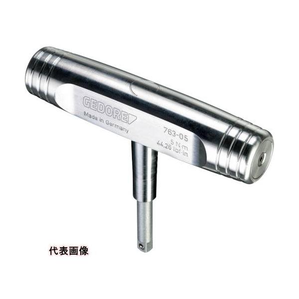 測定・計測用品 工業用計測機器 トルク機器 ●トルクをかけやすいT型グリップです。●トルク値に達したらカチッと音が鳴り空転します。●先端にソケット等を装着可能です。●トルク調整範囲(N・m)：6●全長(mm)：100●差込角(mm)：6.3...