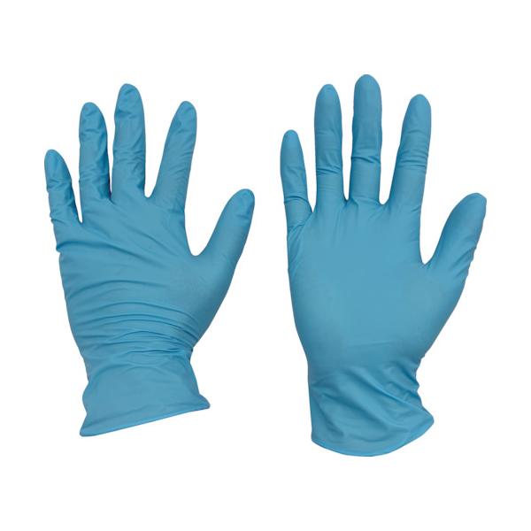 保護具 作業手袋 使い捨て手袋 ●ＨＡＣＣＰコードに適合した青色で、異物視認色として優れています。●フィット性に優れています。●耐薬品性に優れています。●精密作業。●分析研究。●機械作業。●食品加工。●色：青●サイズ：S●全長(cm)：24...