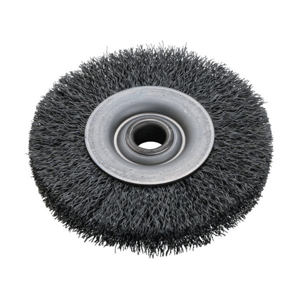 電動・油圧・空圧工具 研削研磨用品 ホイールブラシ ●スタンダード品質でリーズナブルなホイルブラシです。●米国の国家規格(ANSI）に基づいて、破壊試験を実施し、最高回転数を設定しています。●プレス方式製造のため安定性のある回転で作業が可能...