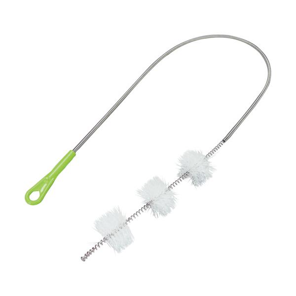 清掃・衛生用品 清掃用品 ハンドブラシ ●2種類のコイルワイヤーなのでスムーズに操作できます。●小さなブラシを連続させているので先端が曲がりやすく、十字栓・Ｓトラップにもお掃除することができます。●ブラシは回転させると移動できます。密着させ...