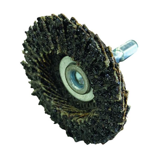 電動・油圧・空圧工具 研削研磨用品 ナイロン軸付ホイール ●平面研磨が可能です。●用途に合わせた4種類7粒度です。●インパクト軸で着脱がワンタッチです。●コンクリート用●粒度(#)：24●外径(mm)：50●幅(mm)：10●軸径(mm)：...