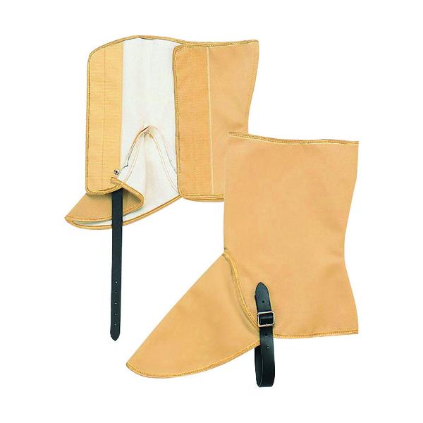 保護具 保護服・防護服 耐切創保護服 ●足を保護する耐切創足カバーです。●自動車・鉄鋼・機械工場の作業に。●色：生成●サイズ：フリー●耐切創レベル：7.7N(ISO13997)●全長(cm)：23●幅(cm)：28●厚さ(mm)：2●丈(c...