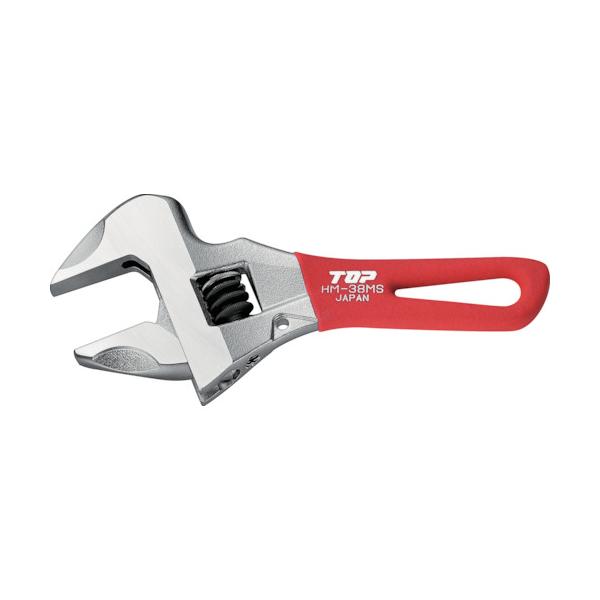 手作業工具 レンチ・スパナ・プーラー モンキーレンチ ●ワイドな口開きです。●ワンランク上のサイズまで開きます。●ガタ無しウォームを搭載しています。●バックラッシュレスをカット、ボルト・ナットを傷つけません。●セーフティコード用穴付です。●...