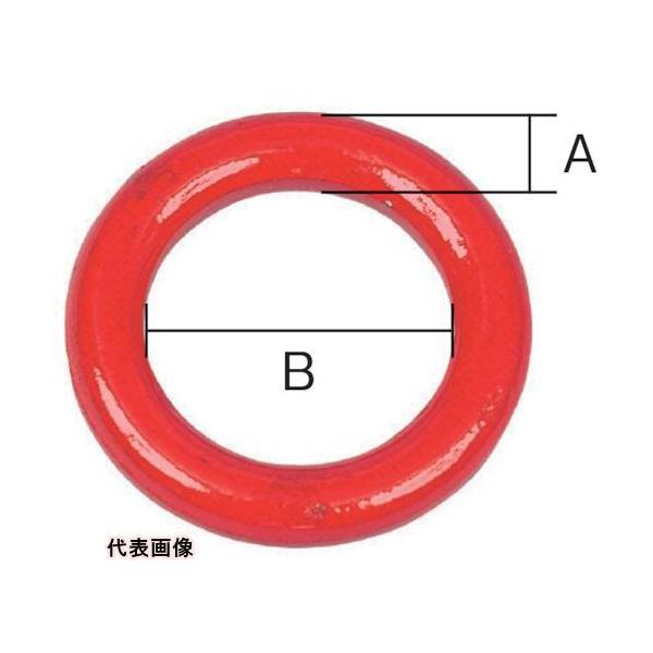 荷役用品 吊りクランプ・スリング・荷締機 ワイヤロープスリング ●鍛造製で強力安全です。●チェーンスリング、ワイヤースリングのマスターリンク用。●使用荷重(t)：0.75●内径(mm)：50●基本使用荷重(t)：0.75●線径(mm)：13...