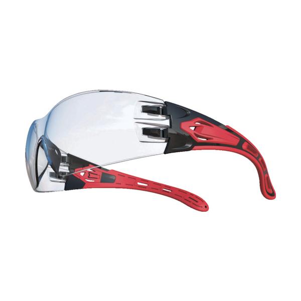 保護具 保護メガネ・防災面 二眼型保護メガネ ●高いデザイン性とフィット感を実現、超親水性コーティング採用で防曇最高クラスです。●後付けのバンド（別売り）で高性能ゴーグルに変身可能です。●ストレートツル設計で掛け外しがスムーズです。●柔らか...