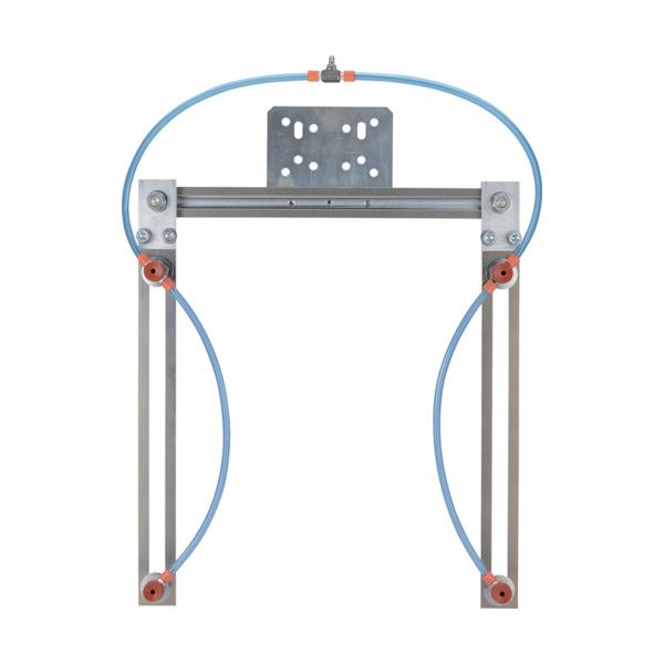 メカトロ部品 軸受・駆動機器・伝導部品 ロボットハンド用パーツ ●ワーク形状に合せ吸着金具を自在に移動可能です。●ハンド取付部は他社製ロボットにも取付可能なユニバーサル仕様です。●タイプ：門型●幅(mm)：300●奥行(mm)：395●高さ...