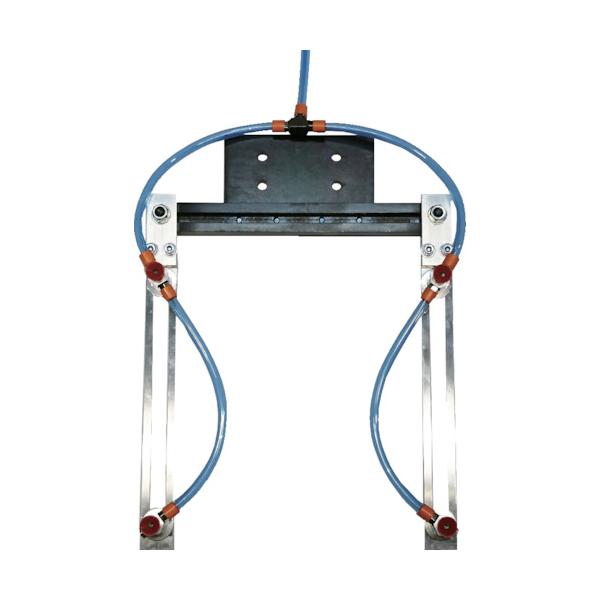 メカトロ部品 軸受・駆動機器・伝導部品 ロボットハンド用パーツ ●ワーク形状に合せ吸着金具を自在に移動可能です。●ハンド取付部は他社製ロボットにも取付可能なユニバーサル仕様です。●タイプ：門型（ミニ）●幅(mm)：200●奥行(mm)：27...