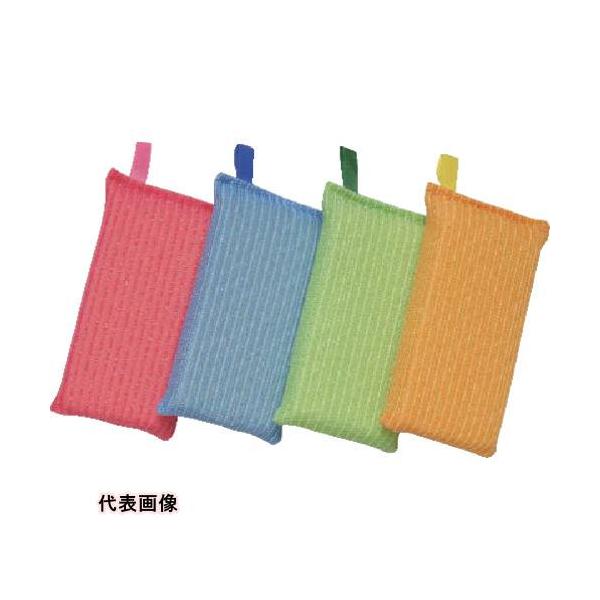 清掃・衛生用品 清掃用品 スポンジ ●HACCP対策としてエリアごとの色分け使用に最適です。●ポリエステル丸糸と偏平糸（フィルム状）の特殊集合糸によって凸凹を出し立体的に編んでいますので汚れをしっかり落とします●女性の手にもフィットしやすい...