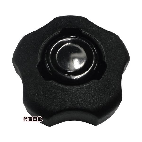 メカトロ部品 機械部品 ノブ ●星型の本体と上部に付けるキャップの2つに分かれています。●市販の六角ボルトか六角ナット3種を組み込むことで、工具を用いることなく手で締め付けができるノブボルト・ノブナットになります。●任意のサイズのボルトを付...