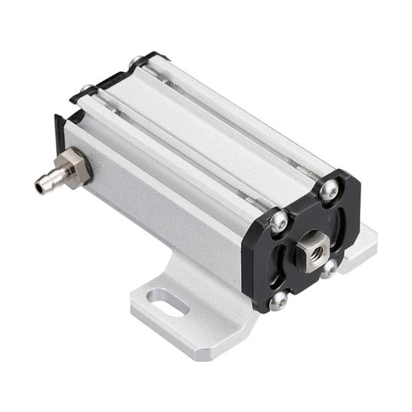 メカトロ部品 軸受・駆動機器・伝導部品 ロボットハンド用パーツ ●シリンダーの出限／戻限を確認するオートSWが取り付け可能です。●シリンダーロット回り止め機能付きです。●軽量アルミボディーのシリンダーです。●ストローク(mm)：20●幅(m...