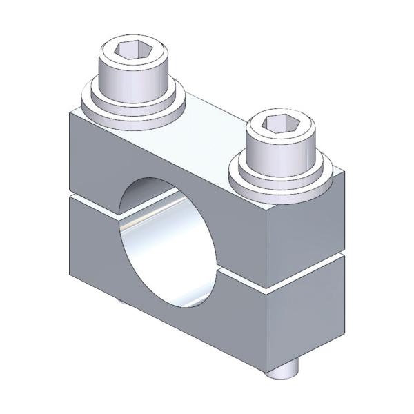 メカトロ部品 軸受・駆動機器・伝導部品 ロボットハンド用パーツ ●ＳＵＳパイプにアルミプレート等を取付する際にご使用下さい。●適合サイズ(mm)：φ20●幅(mm)：40●奥行(mm)：27●高さ(mm)：16●ジャングルジムシリーズ