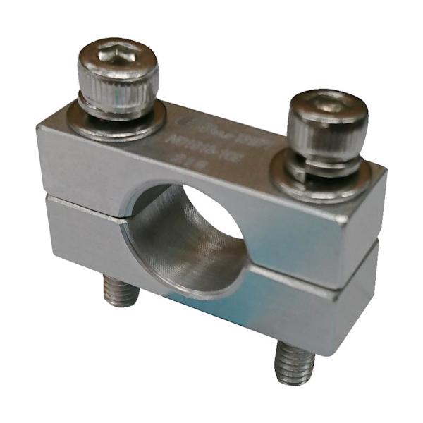 メカトロ部品 軸受・駆動機器・伝導部品 ロボットハンド用パーツ ●ＳＵＳパイプにアルミプレート等を取付する際にご使用下さい。●適合サイズ(mm)：φ12●幅(mm)：30●奥行(mm)：16●高さ(mm)：10●ジャングルジムシリーズ